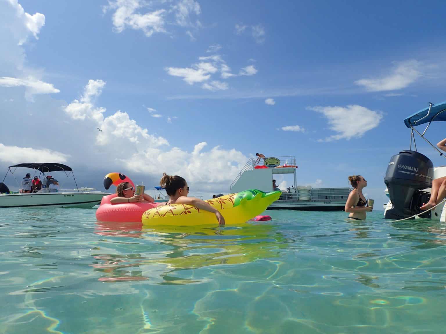 Bachelorette Party on a Sandbar Charter - Sandbar Charters